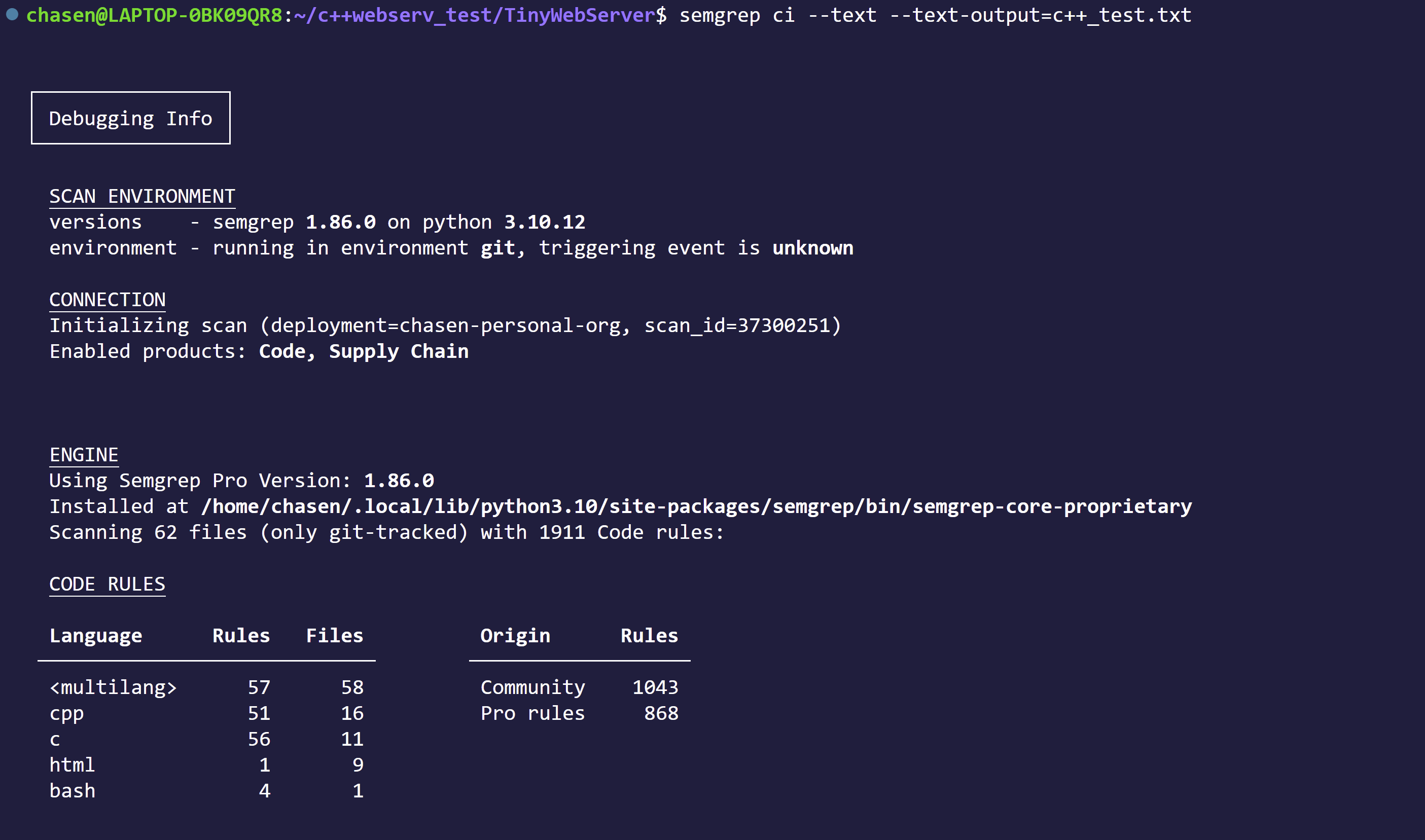 SAST工具：Semgrep初期调研报告
